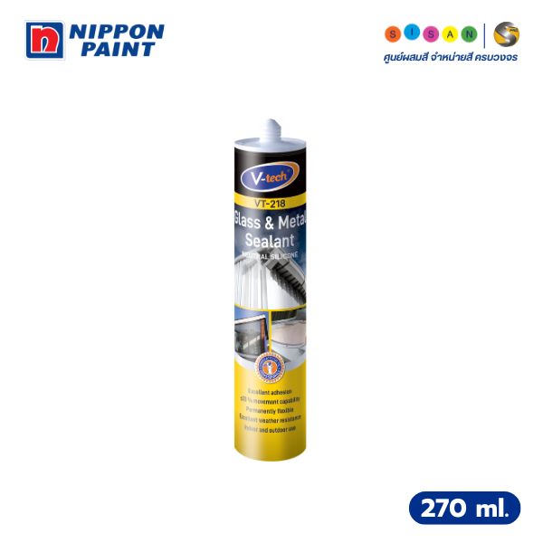 Nippon Paint นิปปอนเพนต์ VT-218 ซิลิโคน เกรดอัลตร้าพรีเมียม (สีใส) – Sisan
